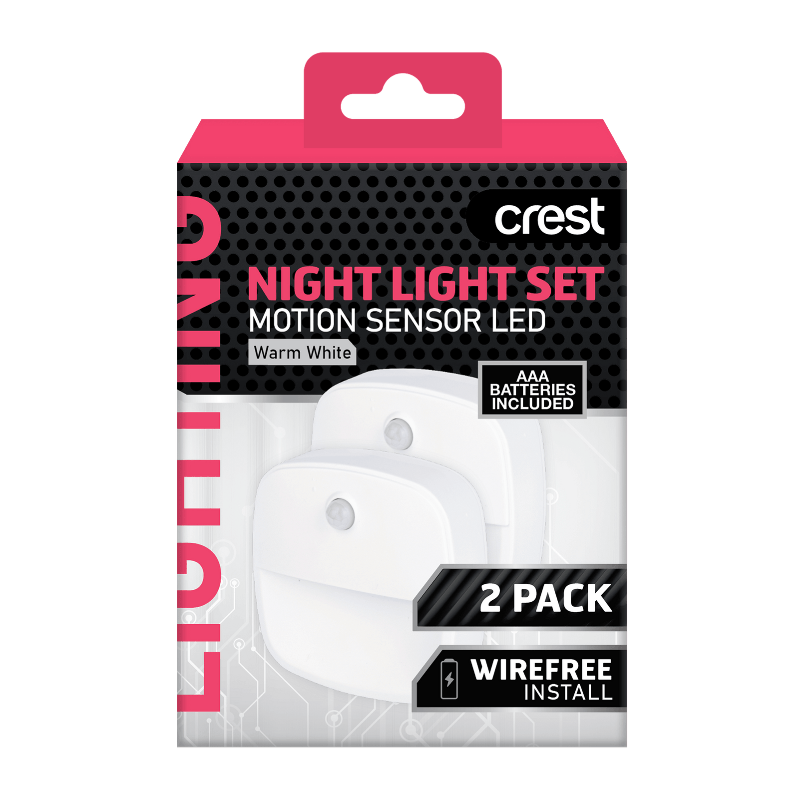 Motion Sensor Night Light Warm - 2 Pack