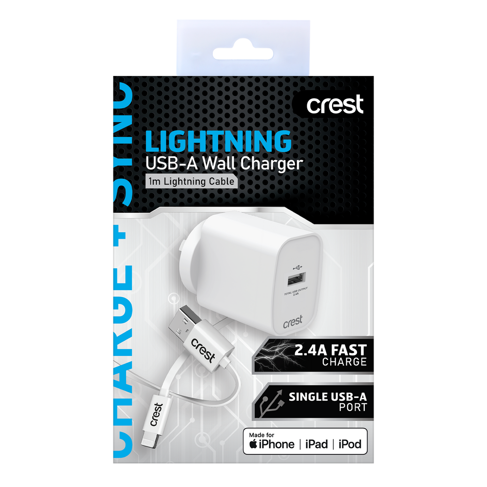 USB Wall Charger & Lightning Cable