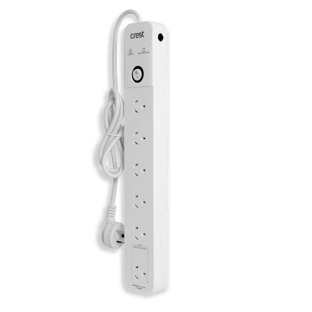 Power Board 6 Sockets with Master Switch
