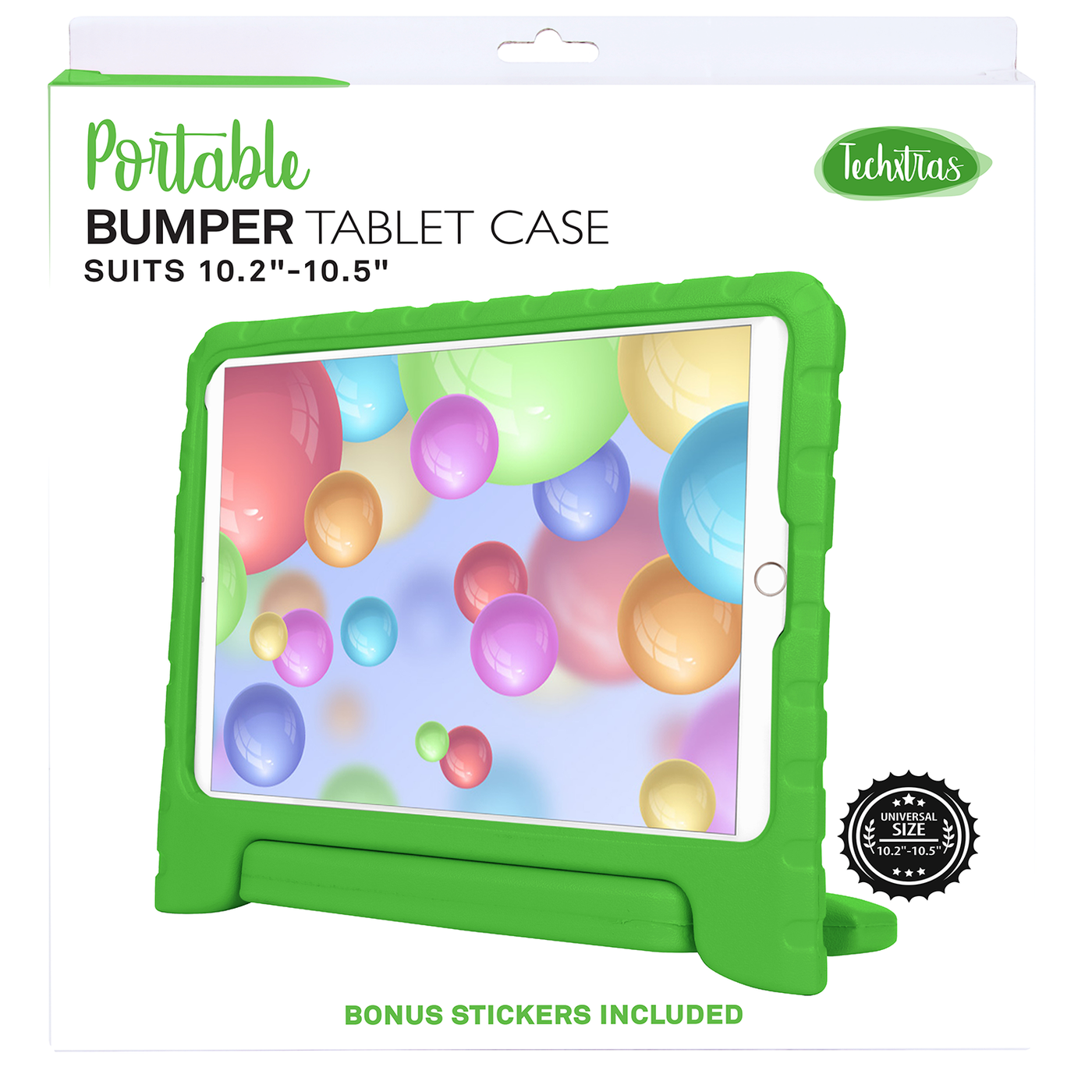 TechXtras Portable Bumper Tablet Case - 10.2" - 10.5"