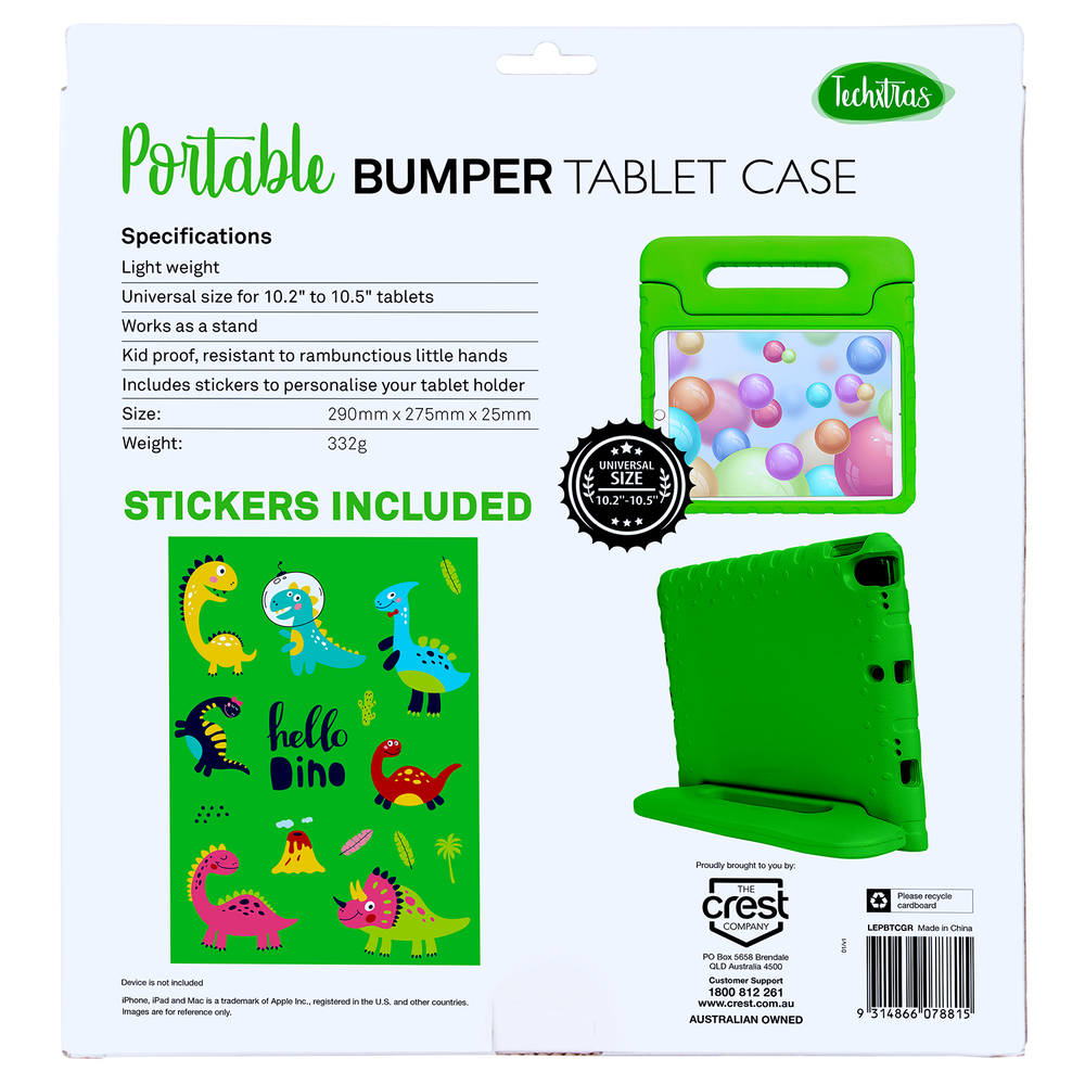 TechXtras Portable Bumper Tablet Case - 10.2" - 10.5"
