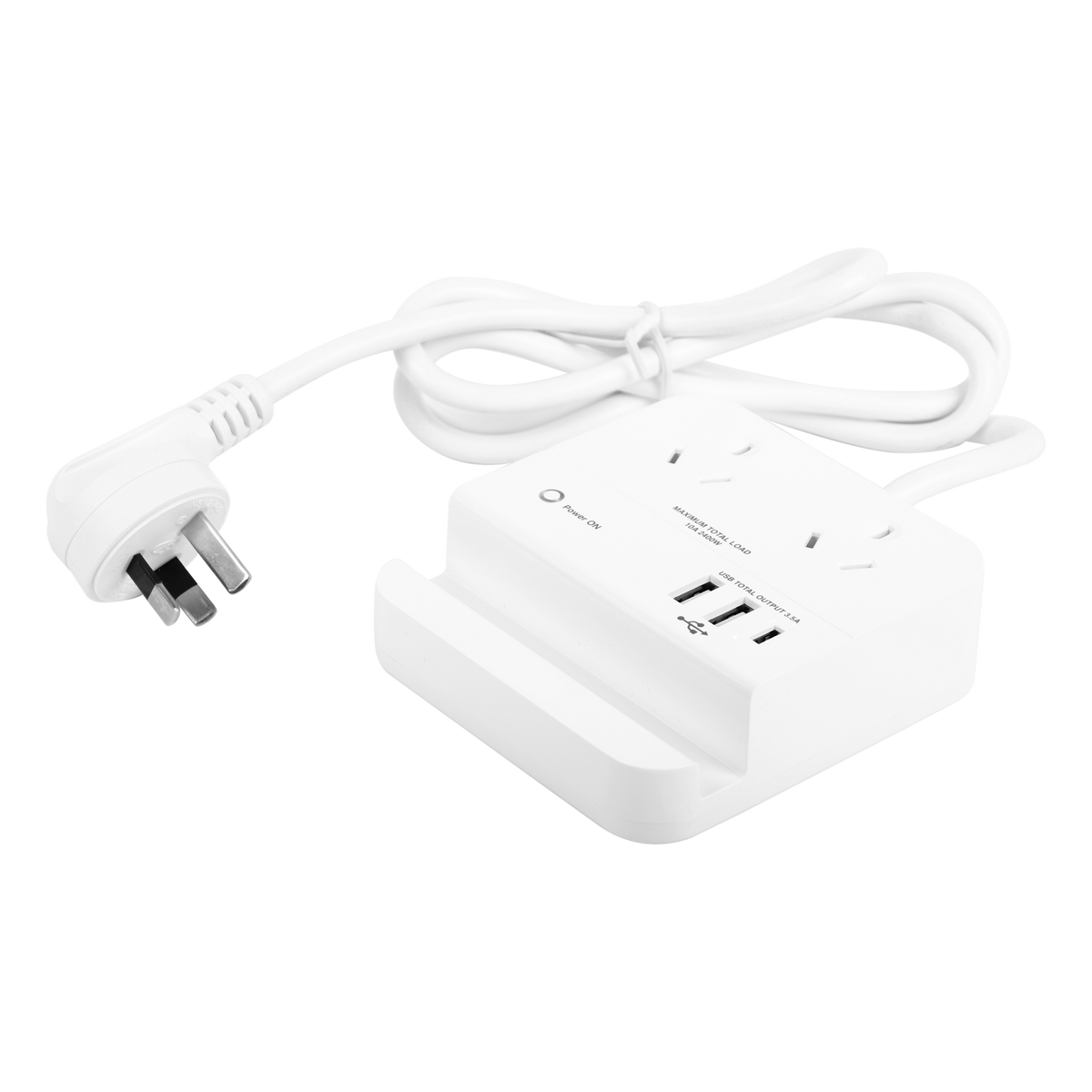 Power Hub 2 Sockets with 3 USB Outlets