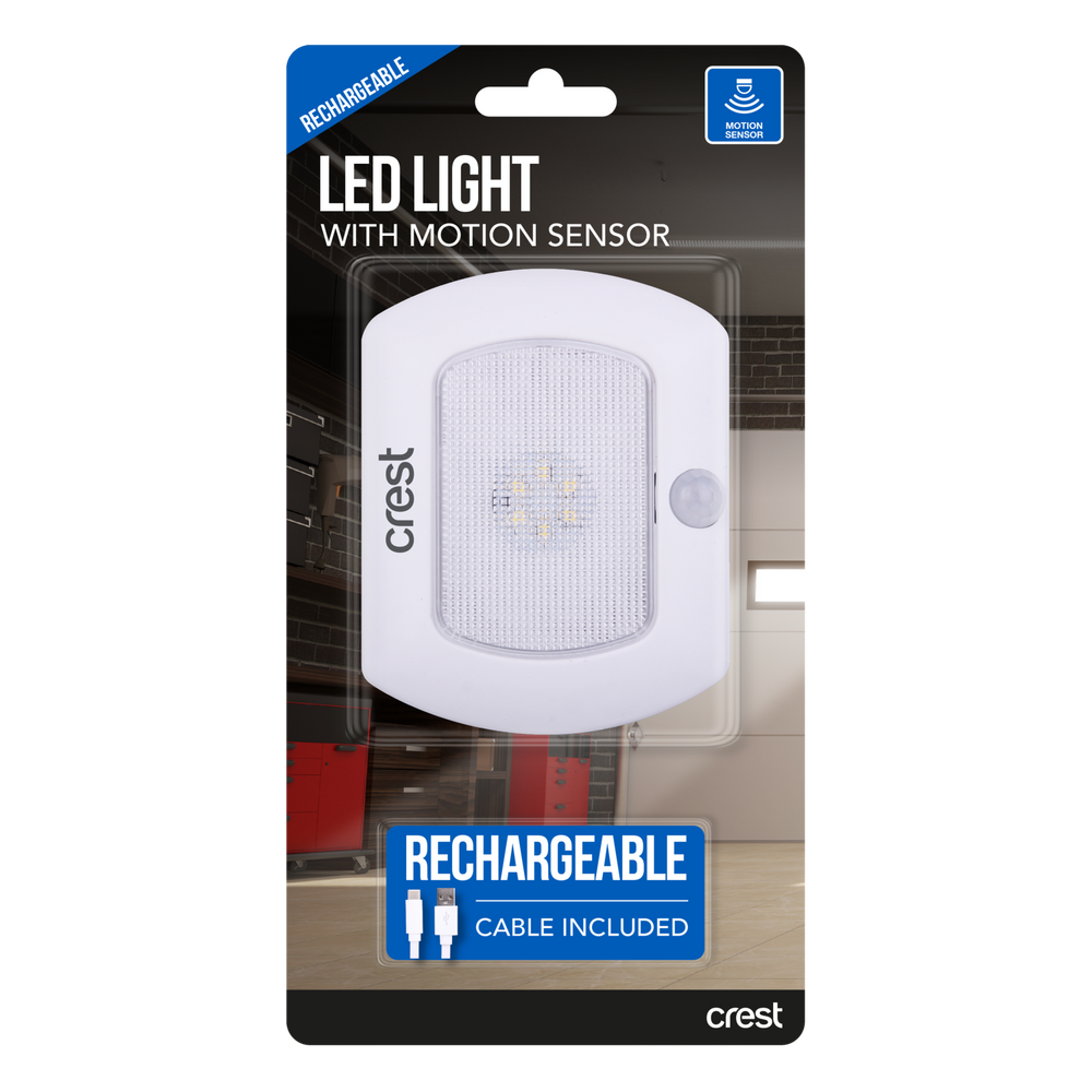 Rechargeable LED Light Compact with Motion Sensor