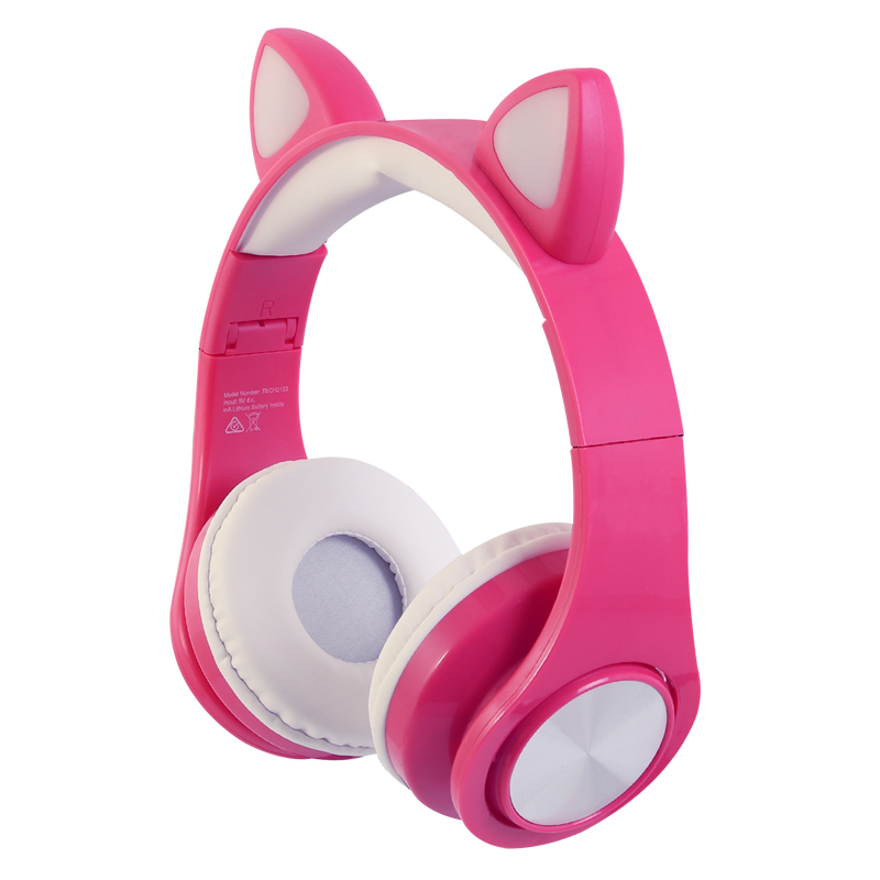 TechXtras Bluetooth Cat Ears Headphones - Pink